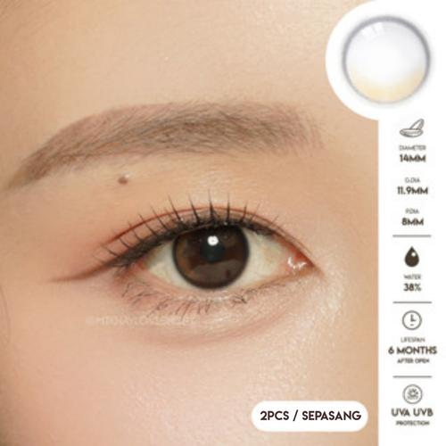 Jual MIKHAYLOVESHOP Softlens Irisha Glass Brown - Minus (NOTE) - Kota ...
