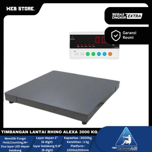 Jual Timbangan Lantai Digital Rhino Alexa 150cm x 150cm Kapasitas 3000 ...