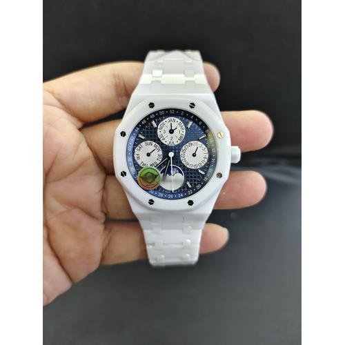 Jual LUHW AUPIGE ROYAL OAK MOONPHASE PERPETUAL CALENDAR INSPIRED BLUE ...