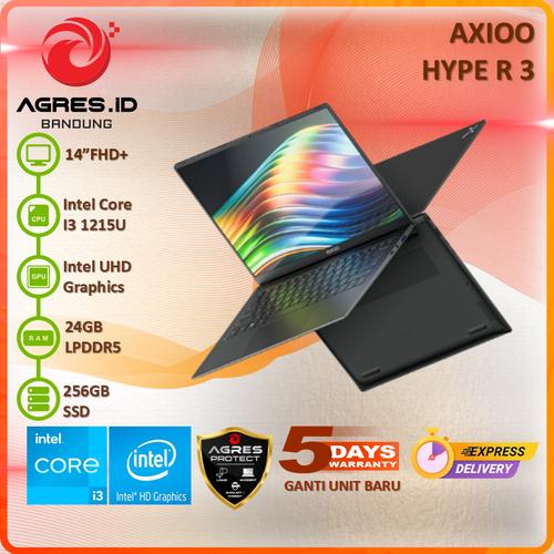 Promo Axioo Hype R 3 i3 1215U 24Gb 256Gb 14" FHD+ OLED - DOS, PAKET ACC ...