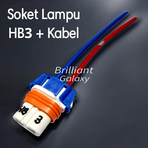 Jual Soket Lampu HB3 Bahan Keramik [Anti Panas] Kabel Murni Tembaga ...