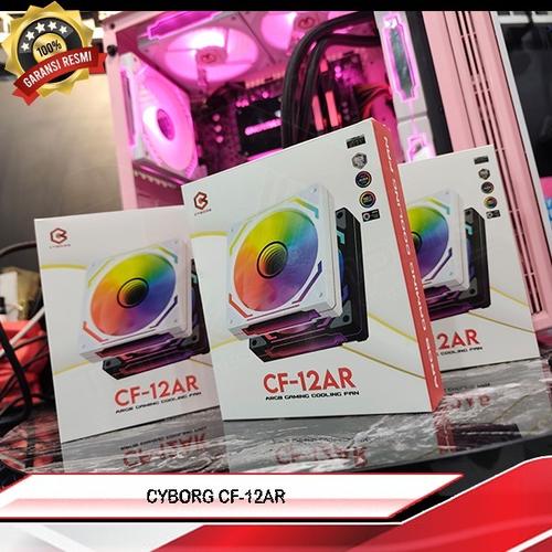 Jual Mirror ARGB Fan Casing CPU 12Cm ARGB CYBORG CF-12AR Black/White ...
