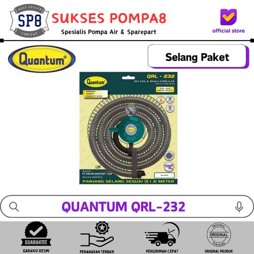 Jual Selang Paket Regulator Quantum QRL-232 SNI / Selang Gas Paket ...