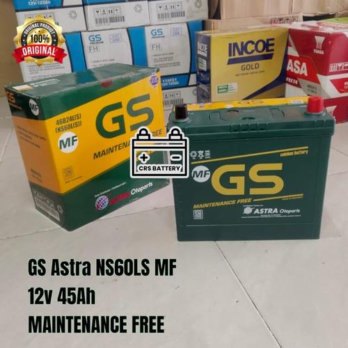 Jual Aki Mobil GS ASTRA NS60LS MF 46B24LS 12v 45Ah Accu Kering Siap ...