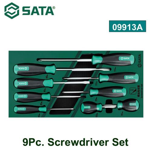 Promo Obeng Plus Minus Set 9 Pcs 09913A - 9Pc. Screwdriver Set Sata ...