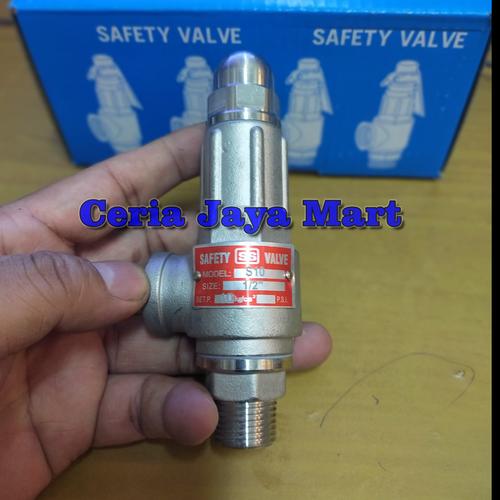 Jual Safety Valve Stainless 1/2" inch / Safety Relief Valve 1/2" SS 304 ...