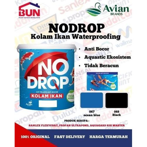 Jual NO DROP Cat Pelapis Anti Bocor Kolam Ikan 1kg 1 Kg Biru Hitam ...