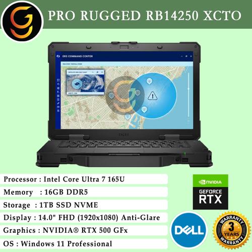 Jual Dell Pro Rugged RB14250 XCTO Ultra 7 165U 16GB 1TB SSD VGA RTX 500 ...