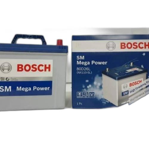Jual Accu Aki Kering Mobil Bosch MF SM Mega Power 80D26L NX110-5L ...