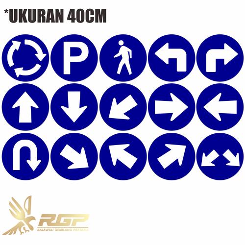 Jual Rambu Lalu Lintas - Petunjuk Ukuran 40cm Alumunium - Jalan Memutar ...