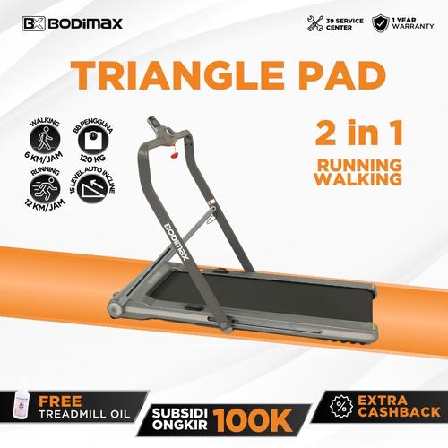 Promo BODIMAX TRIANGLE PAD AUTO INCLINE – FOLDING TREADMILL / GYM ...