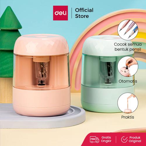 Jual Deli Rautan Pensil Elektrik Otomatis / Electric Pencil Sharpener ...