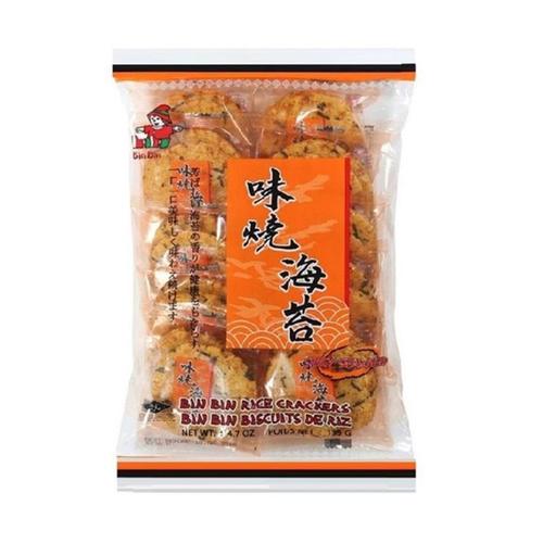 Jual Bin Bin Rice Crackers Spicy Seaweed / Snack Beras Pedas Rumput ...