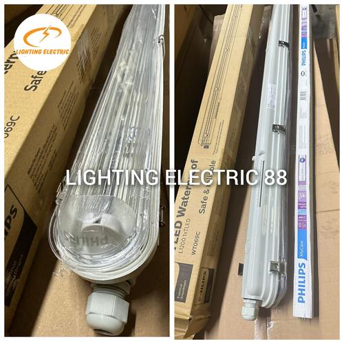 Jual Philips kap waterproof / kap dustproof set tl t8 led ecofit 16 w ...