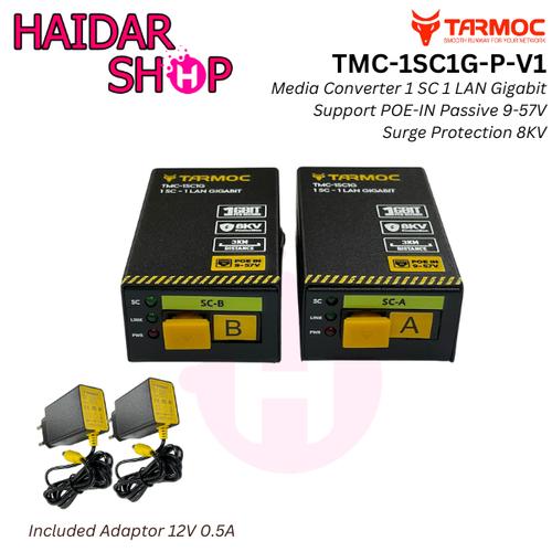 Jual Tarmoc TMC-1SC1G-P | 1 FO 1 LAN Gigabit POE IN 5-24V HTB GS-03 A+B ...