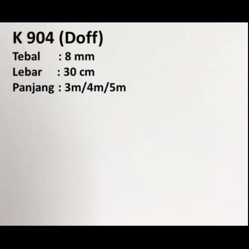 Jual Plafon PVC Shunda K904 Plafon Putih Polos Rata 1 Meter Doff ...