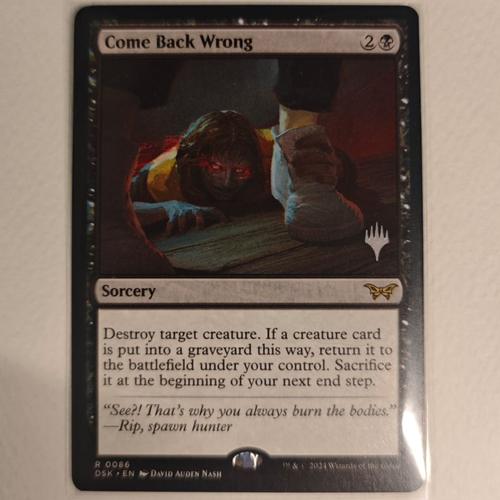 Jual Come Back Wrong (Rare) | MTG Duskmourn: House of Horror 2024 - Kab ...