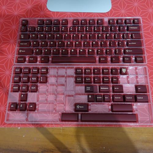 Promo Aifei Red pyga keycap mechanical keyboard not gmk pbtfans ...