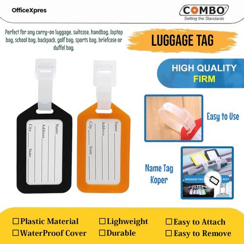Jual Name Tag Koper / Tag Luggage / Luggage Tag Plastik / Tag Gantungan ...