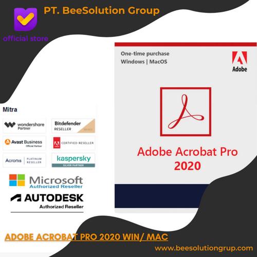 Jual Adobe Acrobat Pro 2020 Win/ Mac Liftime License Original ...