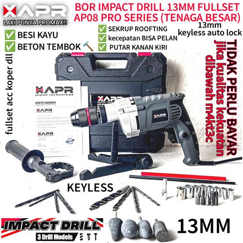 Jual APR AP08PRO SERIES Raja bor impact drill 13mm APR beton besi kayu ...