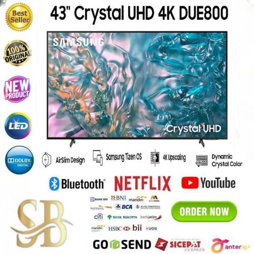 Jual SAMSUNG 43DUE800 SMART LED TV 43 Inch Crystal UHD 4K - UA43DUE800K ...