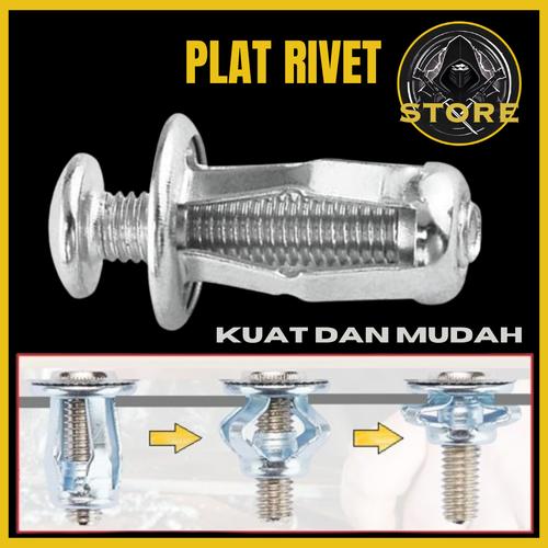 Jual Jack Nut Rivet Plat Metal Mur Baut Drat Sekrup Fisher M4 M5 M6 ...
