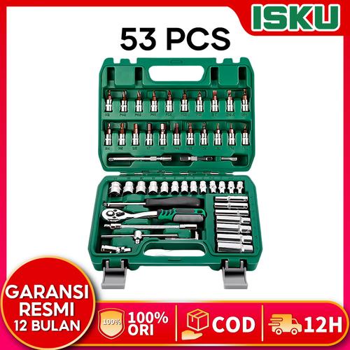 Promo Isku Kunci Shock Set 53/37/61/82 pcs Tool kit Set kunci Mata Sok ...