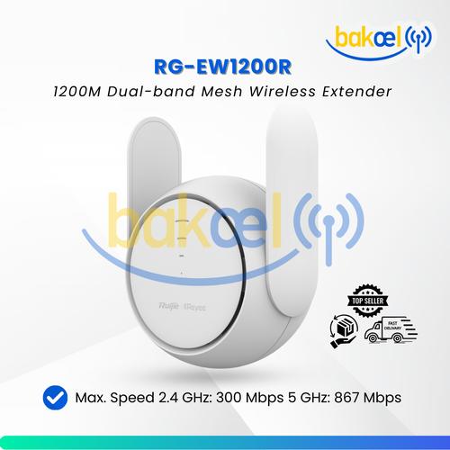 Promo RUIJIE RG-EW1200R - 1200M Dual Band Mesh WiFi Extender EW1200R ...