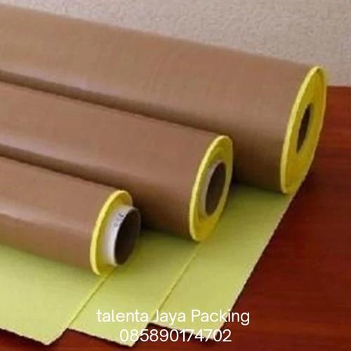 Jual kain teflon sheet ada lem 0,13mm x 1000 x 1roll ( kain teflon ptfe ...
