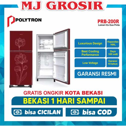 Jual KULKAS POLYTRON PRB 200 Y/R LEMARI ES 2 PINTU NEW - PRB-200R, DUS ...