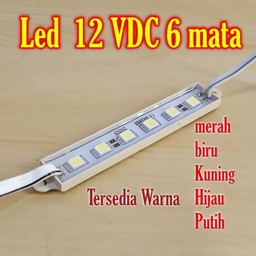 Jual Led 6 mata 12 vdc led modul 5050 waterproof 6 led 12 Volt 12V - Merah - Kota Surabaya ...
