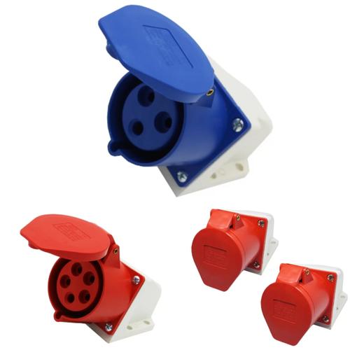 Jual INDUSTRIAL SOCKET IP44 32A / DIS-32A DV - 2P+E (3 Pin) - Jakarta ...