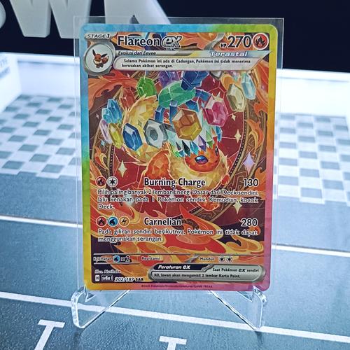 Jual Flareon Ex SAR sv8a - Pokemon TCG Indonesia Terastal Festival ...