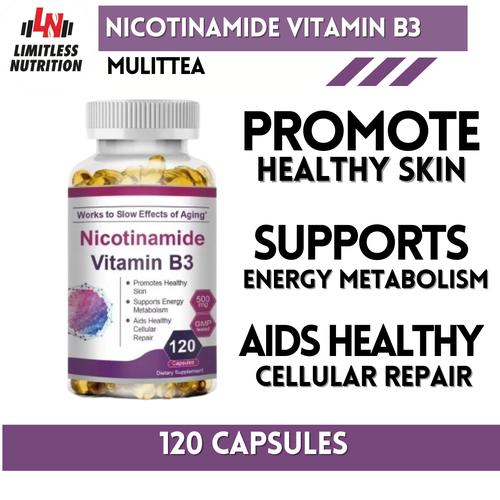 Promo Mulittea Nicotinamide 500 Mg Vitamin B3 - 120 Capsules - Kab ...