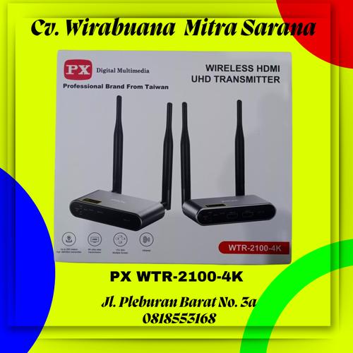 Jual Wireless Transmitter Audio Video Receiver Projector 4K PX WTR-2100 ...