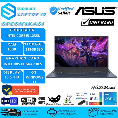Jual Asus Vivobook F1504ZA Intel Core i5 1235U 16GB 512GB 15.6 Inch fhd ...