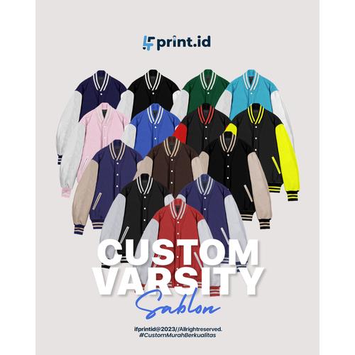 Jual JAKET VARSITY JAKET BASEBALL DESAIN SUKA SUKA CUSTOM SATUAN - LOGO ...