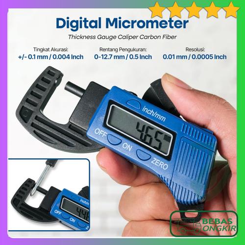 Jual Digital Micrometer Alat Ukur Ketebalan Thickness Gauge Caliper ...