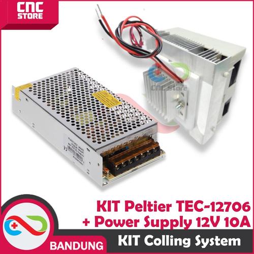 Jual COOLING SYSTEM KIT PELTIER TEC-12706 WITH POWER SUPPLY 12V 10A ...