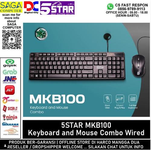 Jual 5Star MKB100 Keyboard and Mouse Combo - Jakarta Pusat ...