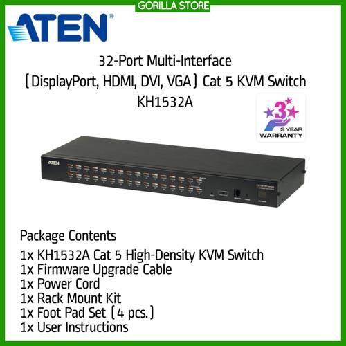 Jual ATEN 32-Port Multi-Interface (DisplayPort, HDMI, DVI, VGA) Cat 5 ...