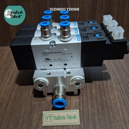 Jual solenoid valve FESTO VUVS-L20-M52-MD-G18-F7 575250 3 SOLENOID ...