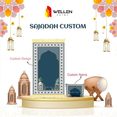 Jual WELLEN PRINT - Sajadah Print Custom Nama / Cetak Sajadah Lipat ...