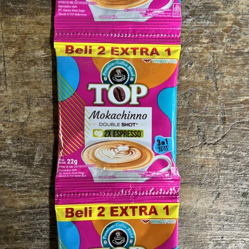 Jual Top Coffee MOKACHINNO Double Shot 2x Espresso 1 Renceng - 3 in 1 Instant Kopi Moka Premium ...