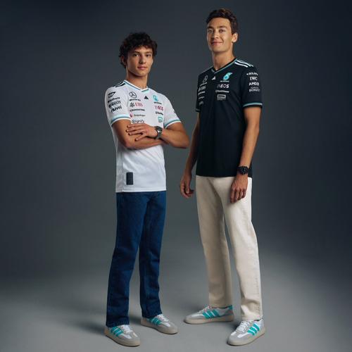 Jual Mercedes-AMG F1 2025 Authentic Team Driver T-Shirt White/Black ...