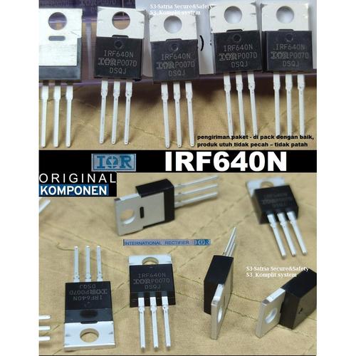 Jual IRF640N Mosfet IRF 640N transistor IRF640 N IRF 640 N IRF640NPBF ...
