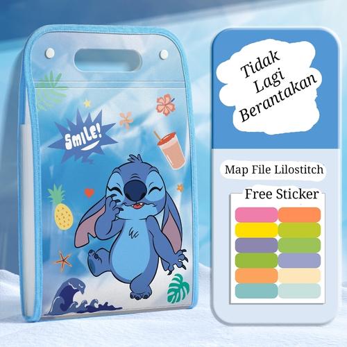 Jual Tas File Map Dokumen Kertas Pelajaran Disney Stitch Lilostitch ...