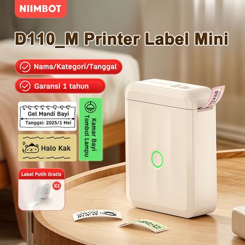 Jual NIIMBOT D110 Printer Label Portabel Pembuat Label Termal Stiker ...