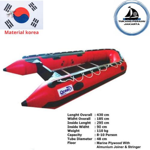 Jual Perahu karet type 430 Standart Rescue/penyelamatan,wisata.Material ...